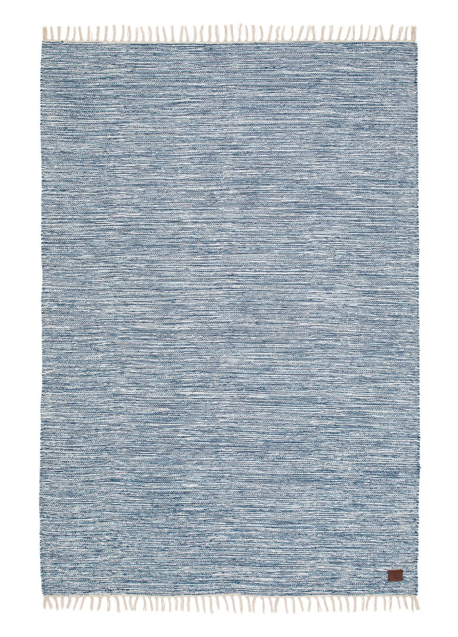 Slite Blå | Handvävd Trasmatta - Fri frakt– Mattfabriken