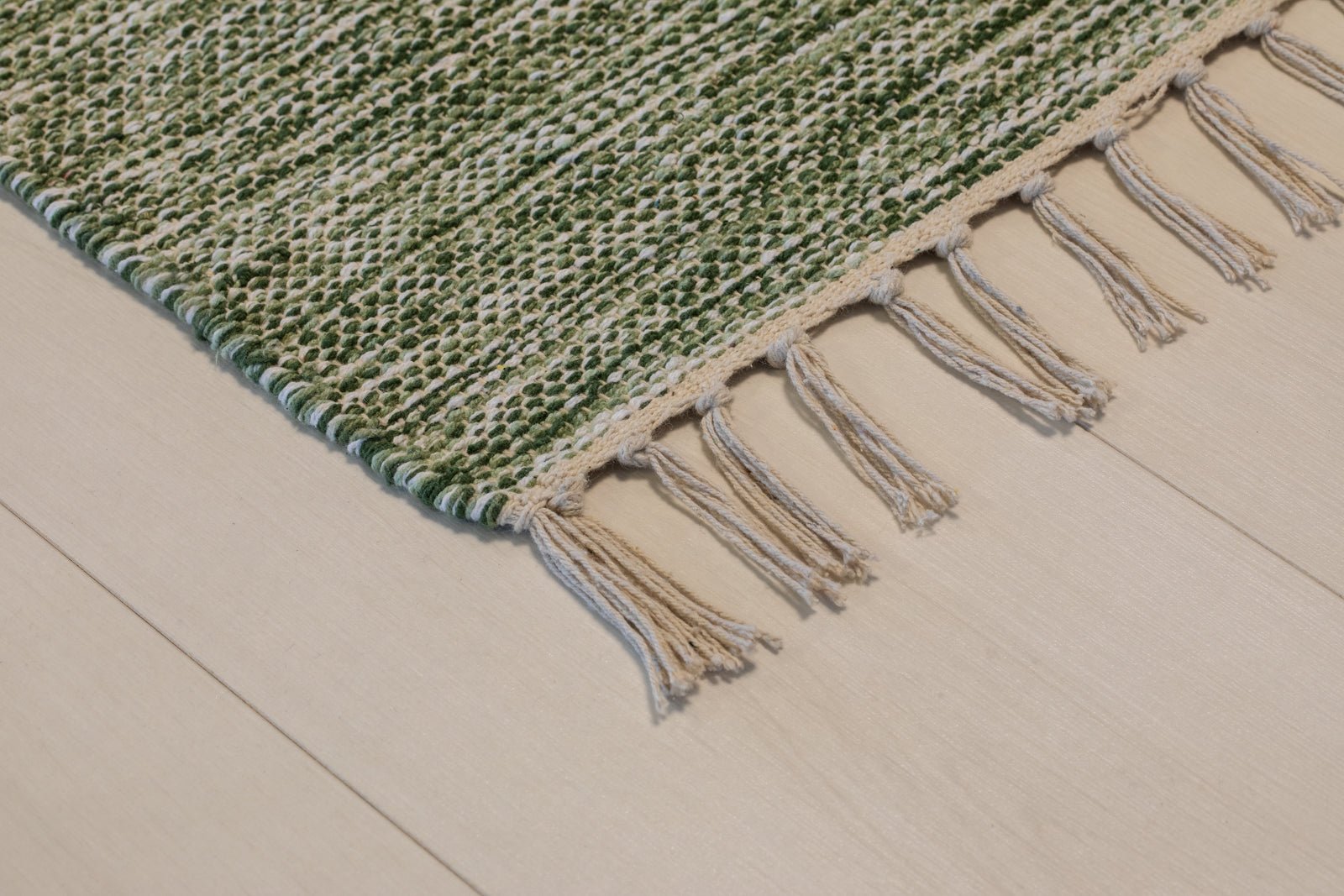 Slite Grön | Handvävd Trasmatta - Fri frakt– Mattfabriken
